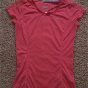 Nike | Tops | Nike Red Dri Fit Shirt | Poshmark