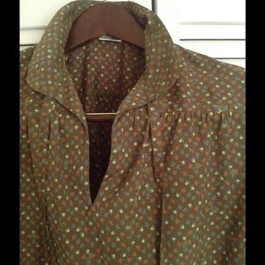 Creation Hauber | Tops | Earthy Green Blouse Doesnt Shrink | Poshmark