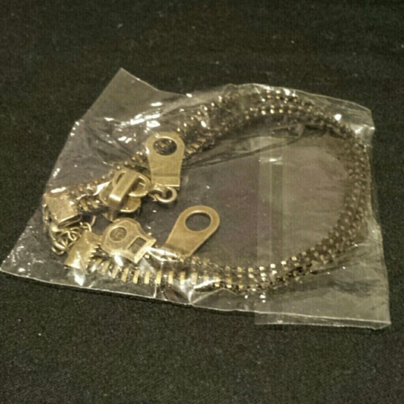Jewelry | Bronze Colored Zipper Anklet | Poshmark