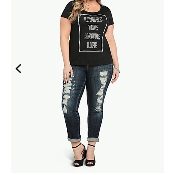 torrid | Tops | Nwt Torrid Size Living The Haute Life Tee | Poshmark