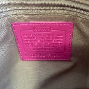Coach | Bags | Coach Pink Vintage Logo Satchel | Poshmark