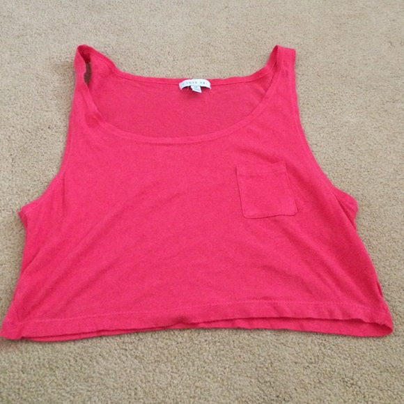 Tops | Hot Pink Crop Tank Top | Poshmark