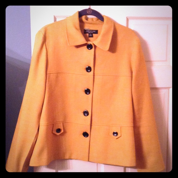 Perceptions | Jackets & Coats | Golden Yellow Jacket | Poshmark