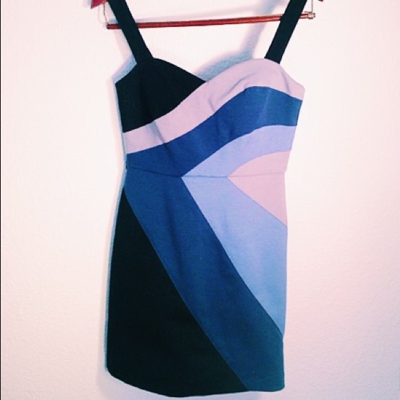 BCBG | Dresses | Bcbg Business Casual Color Block Dress | Poshmark