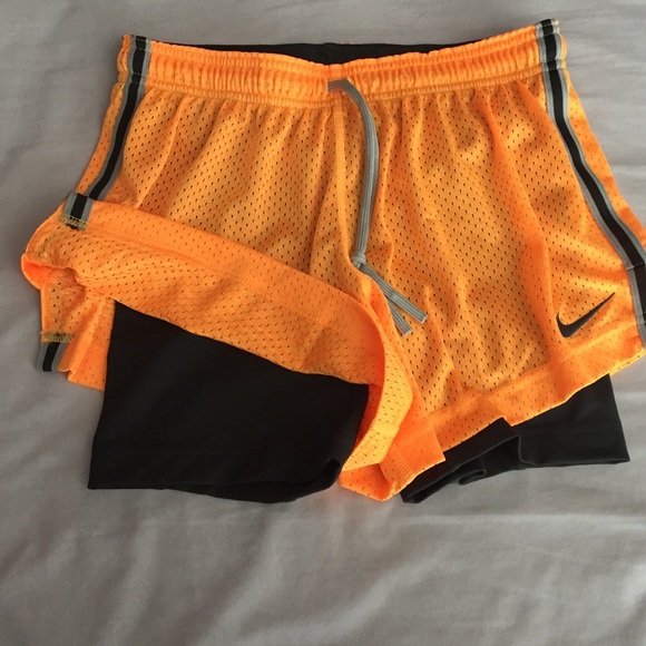 Nike | Shorts | Nike Mesh Running Shorts With Built In Biker Short ...