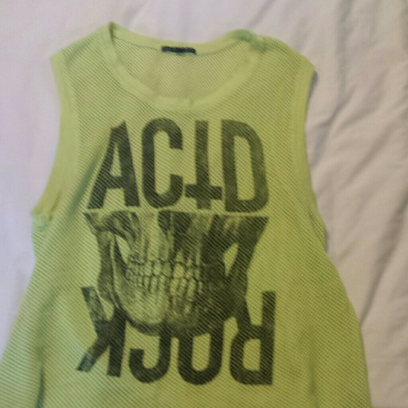 Urban Outfitters | Tops | Neon Yellow Mesh Top | Poshmark