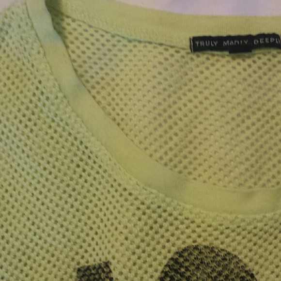 Urban Outfitters | Tops | Neon Yellow Mesh Top | Poshmark