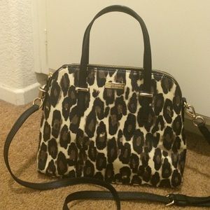 kate spade leopard handbag on Poshmark
