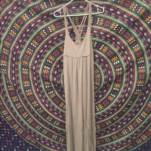 Dresses | Simple Beige Maxi Dress | Poshmark