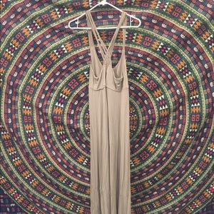 Dresses | Simple Beige Maxi Dress | Poshmark