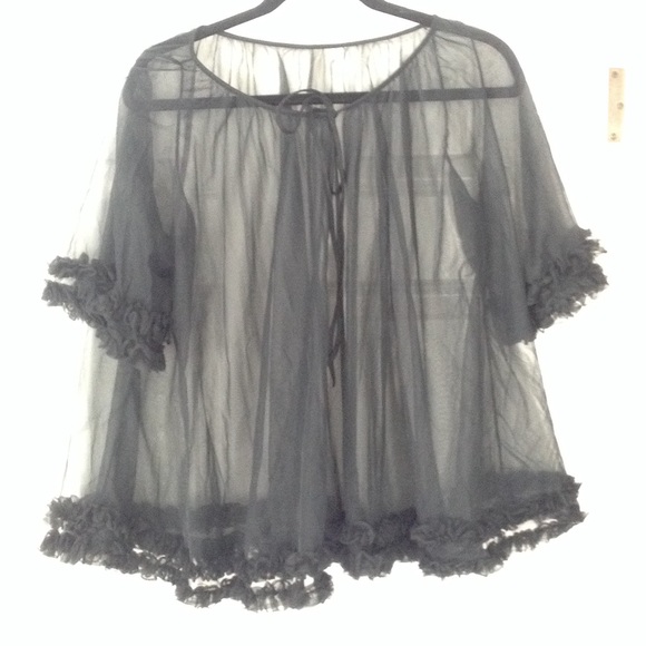 Other | Gorgeous Retro Nightie Ruffle Cover Up Pinup | Poshmark