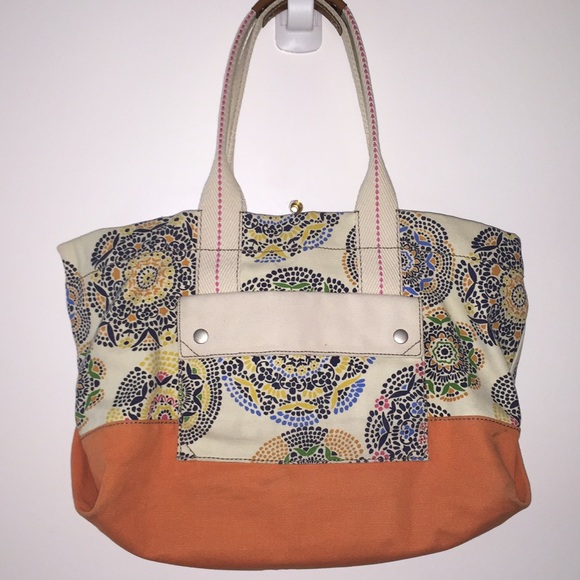Fossil | Bags | Fossil Lena Canvas Tote | Poshmark