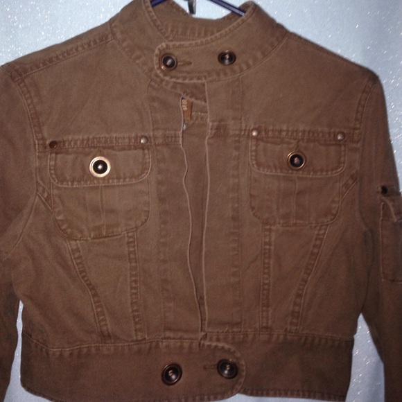 Star jeans | Jackets & Coats | Star Jeans Medium Brown Crop Jacket ...