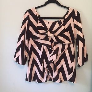 Moa Moa | Tops | Chevron Blouse | Poshmark
