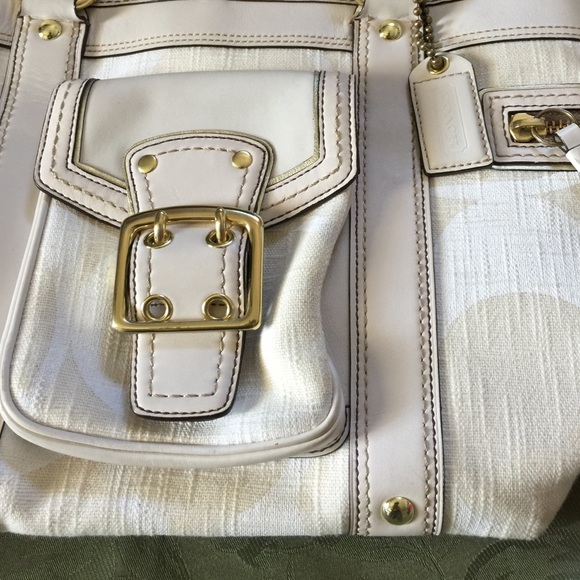 Coach | Bags | Coach Linen Tote Bag | Poshmark