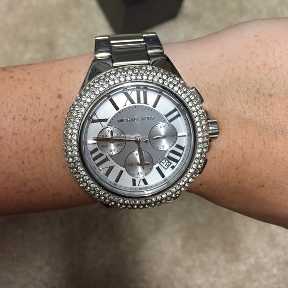 Michael Kors | Jewelry | Authentic Michael Kors Silver Watch | Poshmark