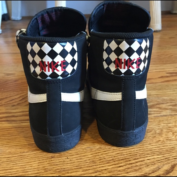 Nike | Shoes | Nike Nyx Blazer Checkers Black White Red | Poshmark