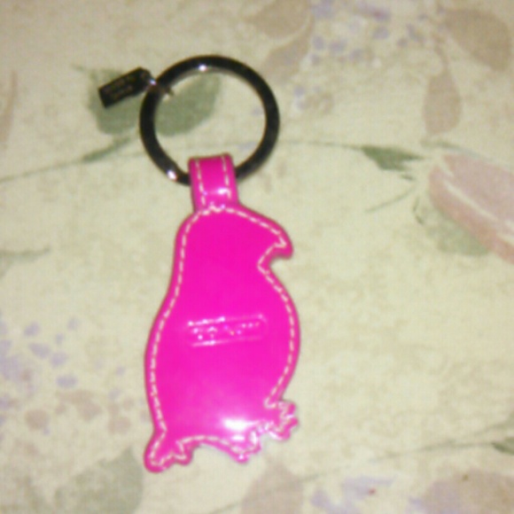 Coach | Bags | Coach Pink Parrot Keychain Fob Rare Coach | Poshmark