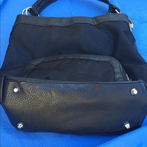 Braciano | Bags | Braciano Black Leather Trim Handbag Purse | Poshmark