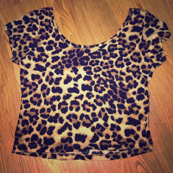 Charlotte Russe | Tops | Cheetah Print Crop Top | Poshmark