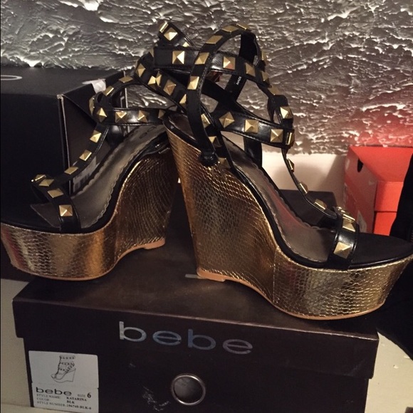 bebe Shoes | Bebe Wedge Hill | Poshmark