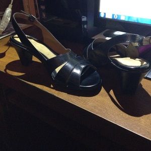 George | Shoes | George Black Strap Heels | Poshmark