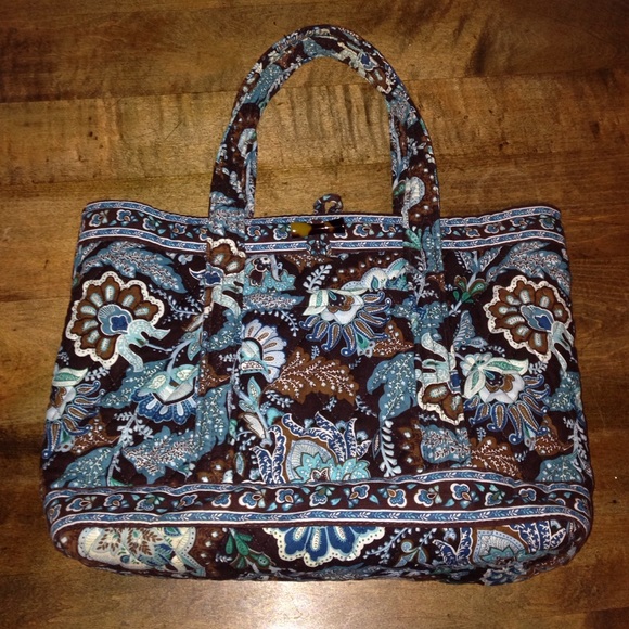 Vera Bradley | Bags | Vera Bradley Java Blue Tote | Poshmark