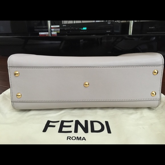 Fendi | Bags | 25 Fendi Medium Leather Peekaboo In Nudemagenta | Poshmark
