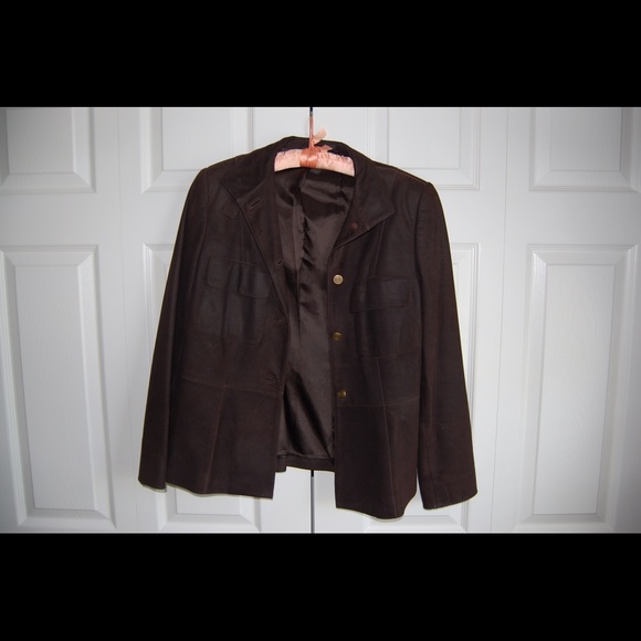 Ellen Tracy | Jackets & Coats | Linda Allard Ellen Tracy Leather Jacket ...