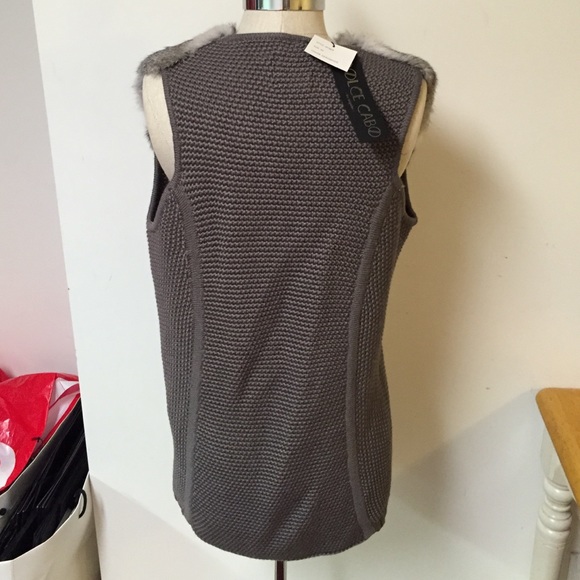 Sweaters | Dolce Cabo Rabbit Fur Vest | Poshmark