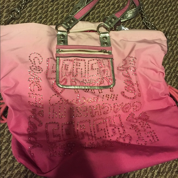 Coach | Bags | Coach Rhinestone Pink Bag | Poshmark