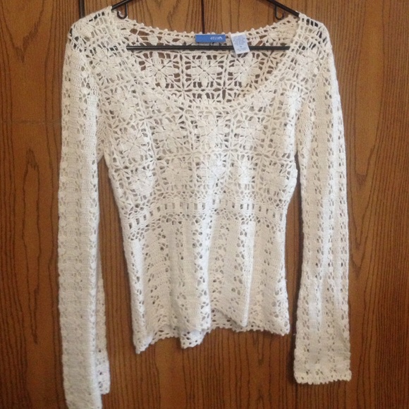 delia's | Tops | Crocheted Shirt | Poshmark