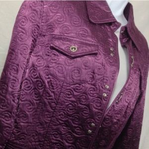 Jackets & Coats | Plum Purple Jacket Wbronze Hardware | Poshmark
