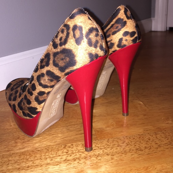Shoes | 5inch Red Bottom Cheetah Print Heelspumps | Poshmark