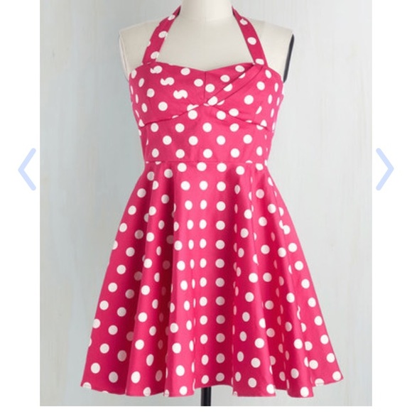 Modcloth | Dresses | Pink Retro Modcloth Dress Large | Poshmark