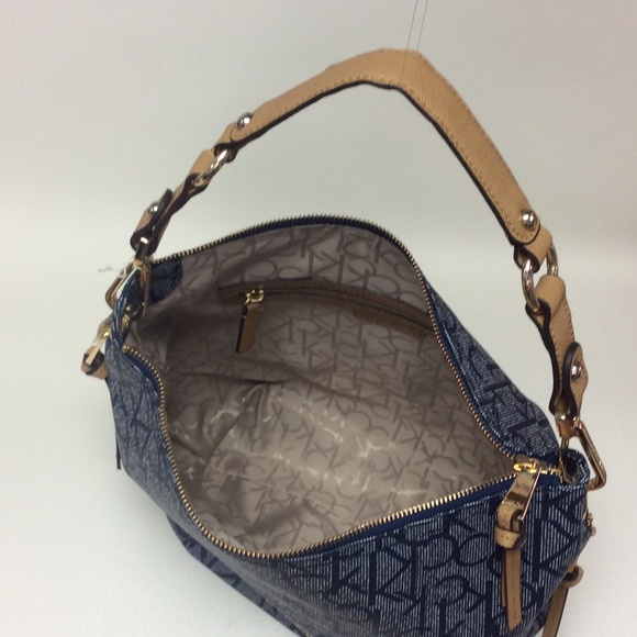 Calvin Klein | Bags | Calvin Klein Ck Blue Large Shoulder Bag | Poshmark