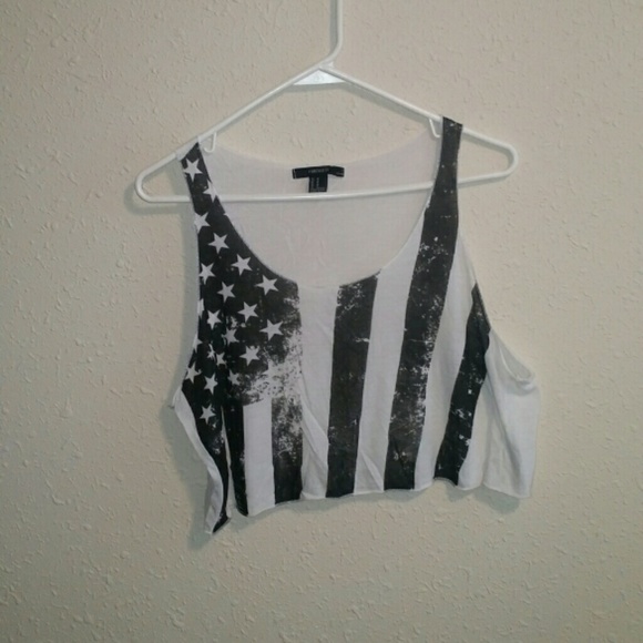 Forever 21 | Tops | American Flag Crop Top | Poshmark