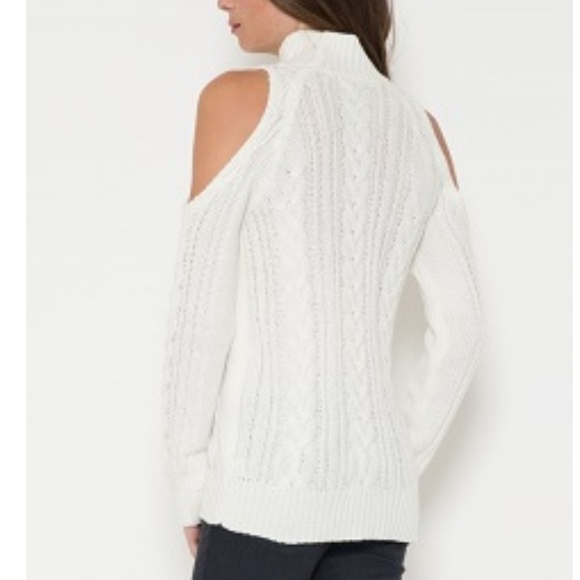 Sweaters | Gorgeous Open Shoulder Cable Knit Sweater | Poshmark