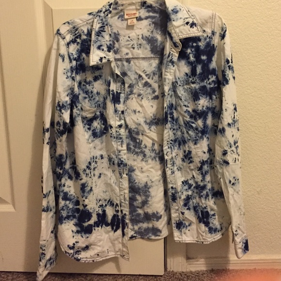 Jackets & Coats | Bleach Washed Top | Poshmark