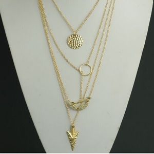 Boutique | Jewelry | Multilayer Necklace In Gold | Poshmark