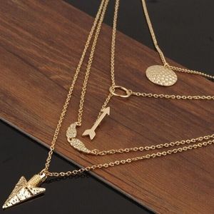 Boutique | Jewelry | Multilayer Necklace In Gold | Poshmark