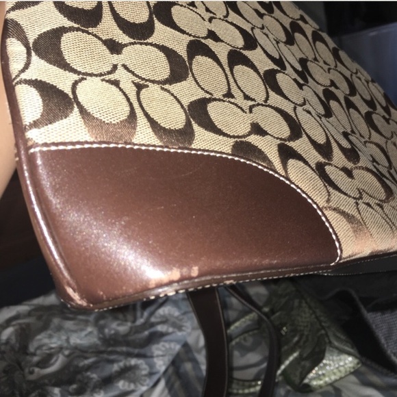 Coach | Bags | Coach Brown Signature Monogram Crossbody Bag | Poshmark