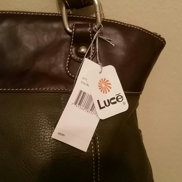 Luce | Bags | Luce Olive Greenchocolate Genuine Leather Lgbag | Poshmark