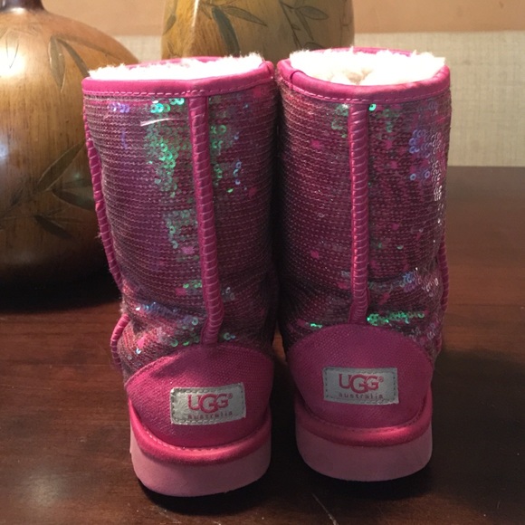 UGG | Shoes | Pink Glitter Uggs | Poshmark