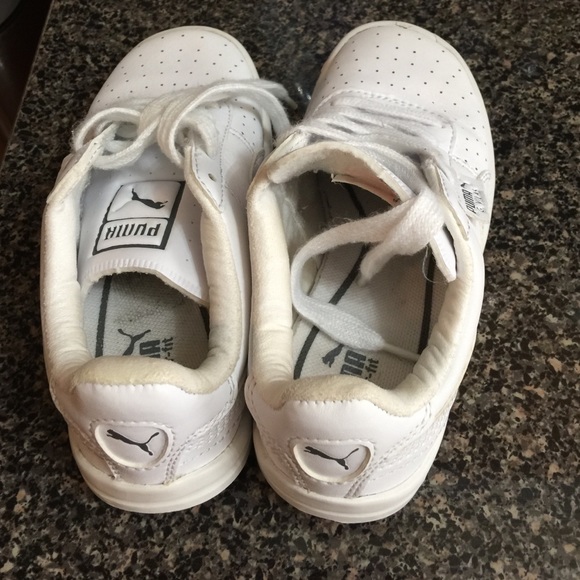 Puma | Shoes | Girl All White Puma Sneaker | Poshmark