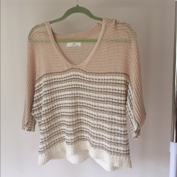 Sweaters | Cute Cream Tan Knitted Sweater | Poshmark