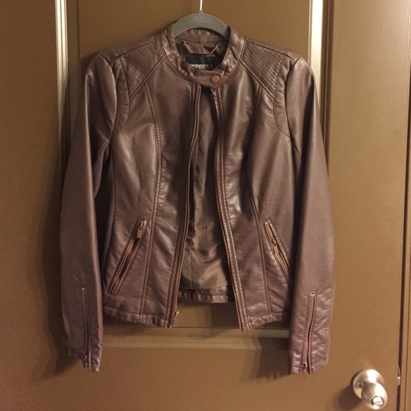 Express | Jackets & Coats | Leather Jacket | Poshmark