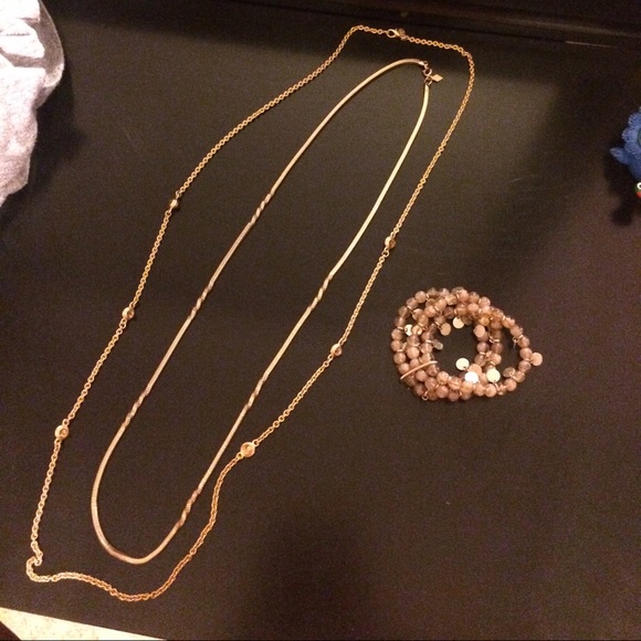 Avon | Jewelry | Avon Layered Necklaces And Bracelets | Poshmark