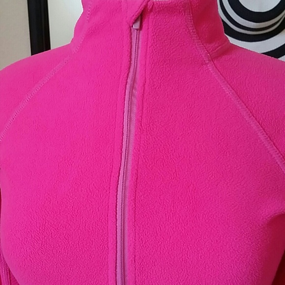 Jockey | Jackets & Coats | Hot Neon Pink Fleece Zip Up Jacket | Poshmark