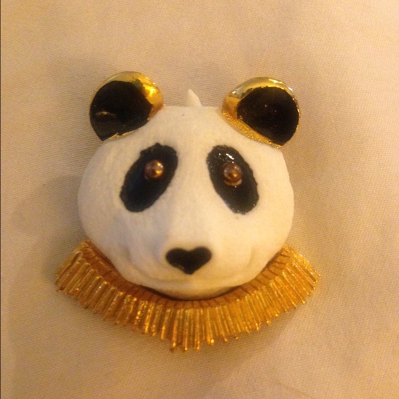 Vintage | Jewelry | Authentic Vintage Razza Panda Pin | Poshmark